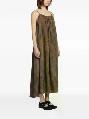 UMA WANG Ashel Gathered Maxi Dress
