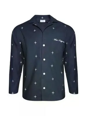 SAINTWOODS Star-pattern Pajama Top - Blue