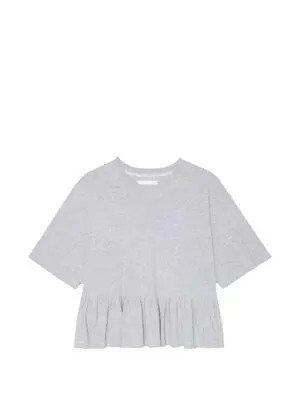 The Great. Ruffled Peplum T-shirt
