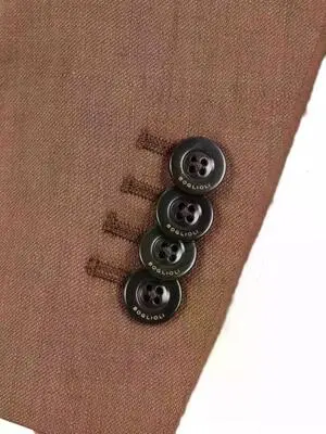 Boglioli Buttoned Blazer - Brown