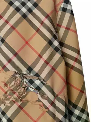 Burberry Cropped Reversible Check Jacket - Neutrals