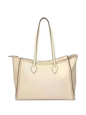 Moschino Logo-plaque Tote Bag - Neutrals