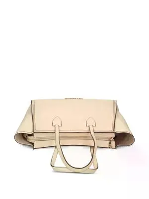 Moschino Logo-plaque Tote Bag - Neutrals