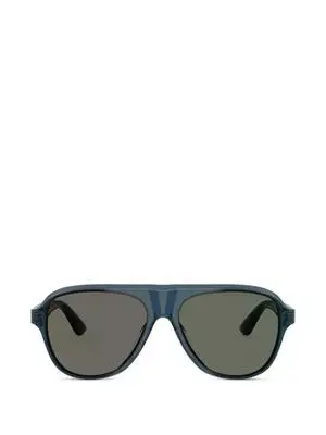 Oliver Spencer Pilot Sunglasses - Blue