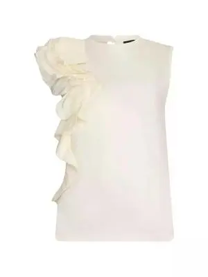 Liu Jo Sleeveless Top With Taffeta Detail