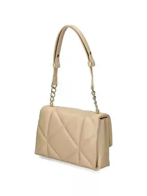 Moschino Quilted Cross Body Bag With Chain Strap - Neutrals