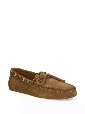 BIBI LOU Studded Tie Loafers