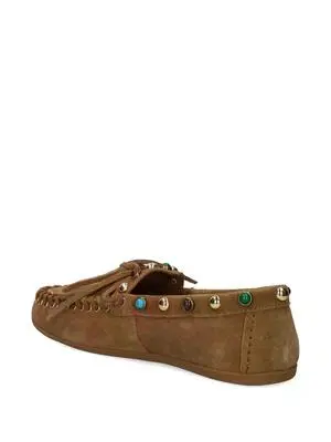 BIBI LOU Studded Tie Loafers