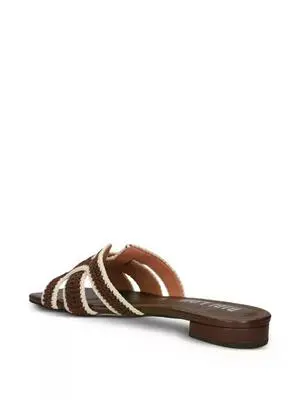 BIBI LOU Holly Woven-strap Sandals - Brown