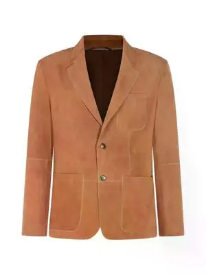 Canali Single-breasted Suede Jacket