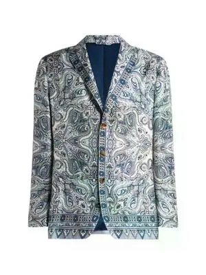 Etro Paisley Print Single-breasted Jacket