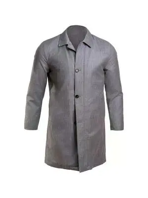Kiton Pinstriped Overcoat