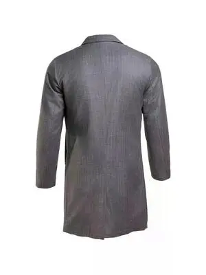 Kiton Pinstriped Overcoat
