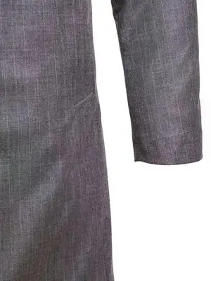 Kiton Pinstriped Overcoat