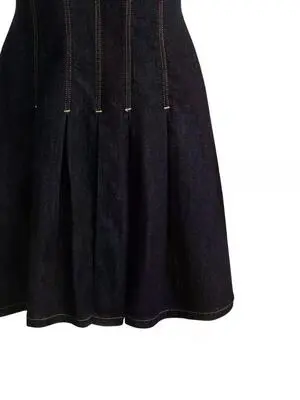 Alice + Olivia Hollis Flared Denim Mini Dress