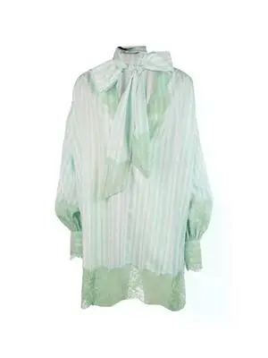 LES FILLES D'EVA Striped Lace Dress