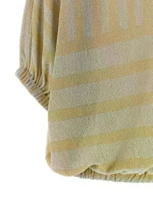 NUDE Striped Short Sleeve Sweater