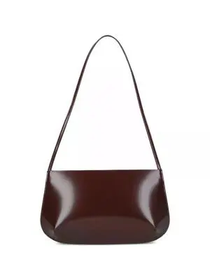 FANE Leather Shoulder Bag - Brown