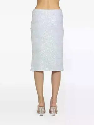 DES_PHEMMES Sequin-embellished Midi Skirt - Blue