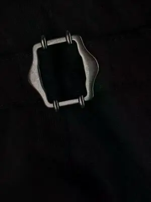 PENCE 1979 Buckle-detail Trousers - Black
