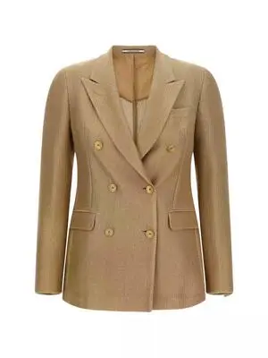 Tagliatore Double-breasted Blazer With Peak Lapels - Neutrals