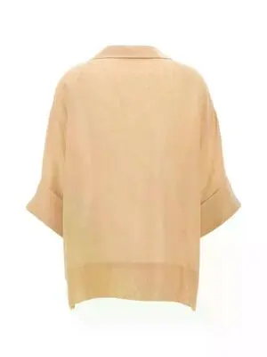 Eleventy V-neck Short-sleeve Blouse