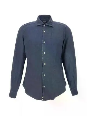 Eleventy Buttoned Shirt - Blue