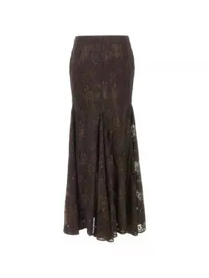 HERSKIND Lace-overlay Midi Skirt