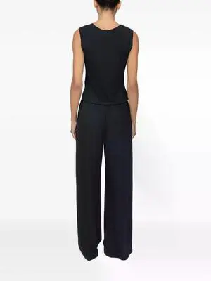 LESET Lauren Ribbed Top - Black