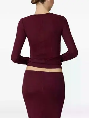 Eterne Long-sleeve Ribbed Top