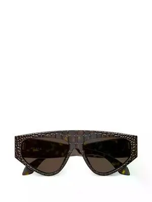 AZZEDINE ALAIA Pilot Frame Sunglasses - Brown