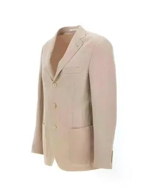Eleventy Buttoned Patch-pockets Blazer - Neutrals