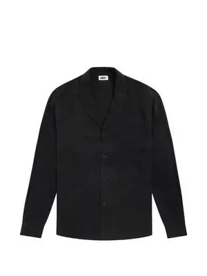 KROST Buttoned Revere Collar Coat - Black