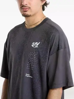 On Run " Patterned Crew-neck T-shirt
