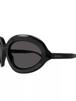 AZZEDINE ALAIA Oval Frame Sunglasses