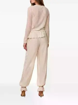 LoveShackFancy Lace Detail Trousers
