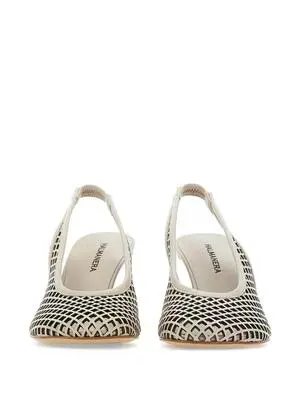 HALMANERA Adel Laser-cut Slingback Pumps