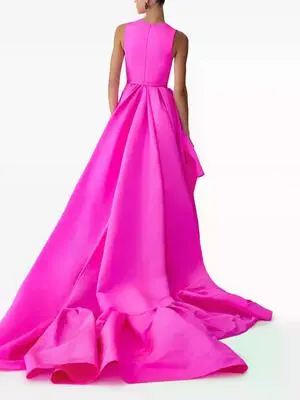 Carolina Herrera Ruffle-hem High-low Gown