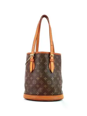 LOUIS VUITTON Petit Monogram Canvas Bucket Bag