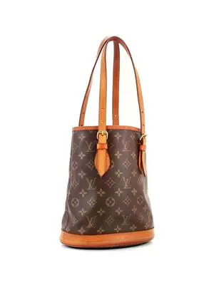 LOUIS VUITTON Petit Monogram Canvas Bucket Bag