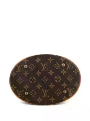 LOUIS VUITTON Petit Monogram Canvas Bucket Bag - Brown