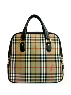 Burberry Haymarket Check Dome Handbag