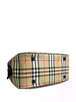 Burberry Haymarket Check Dome Handbag