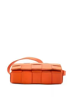 Bottega Veneta Cassette Maxi Intrecciato Leather Small Crossbody Bag