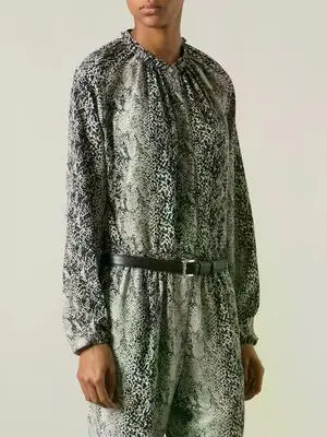 LANVIN Snakeskin Print Blouse