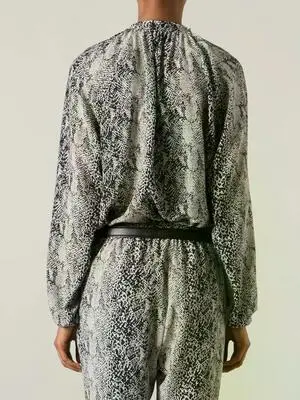 LANVIN Snakeskin Print Blouse