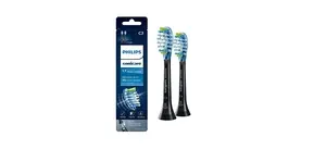 SONICARE Philips Premium Plaque Control Replacement Toothbrush Heads 2-pk - Black