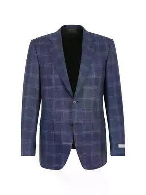 Canali Check Single-breasted Blazer