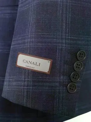Canali Check Single-breasted Blazer