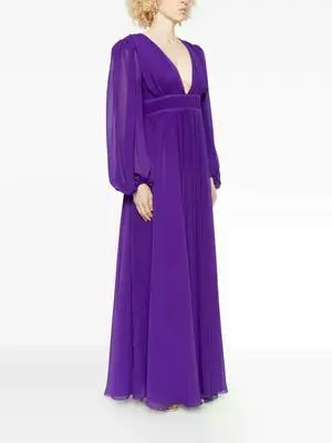 Pinko Pelagos V-neck Maxi Dress